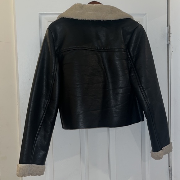 wild fable | Jackets & Coats | Wild Fable Sherpa Lined Faux Leather Moto Jacket | Poshmark